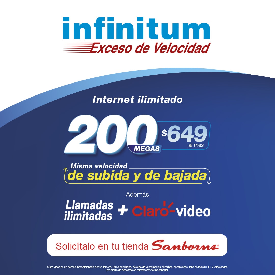 Infinitum en Sanborns