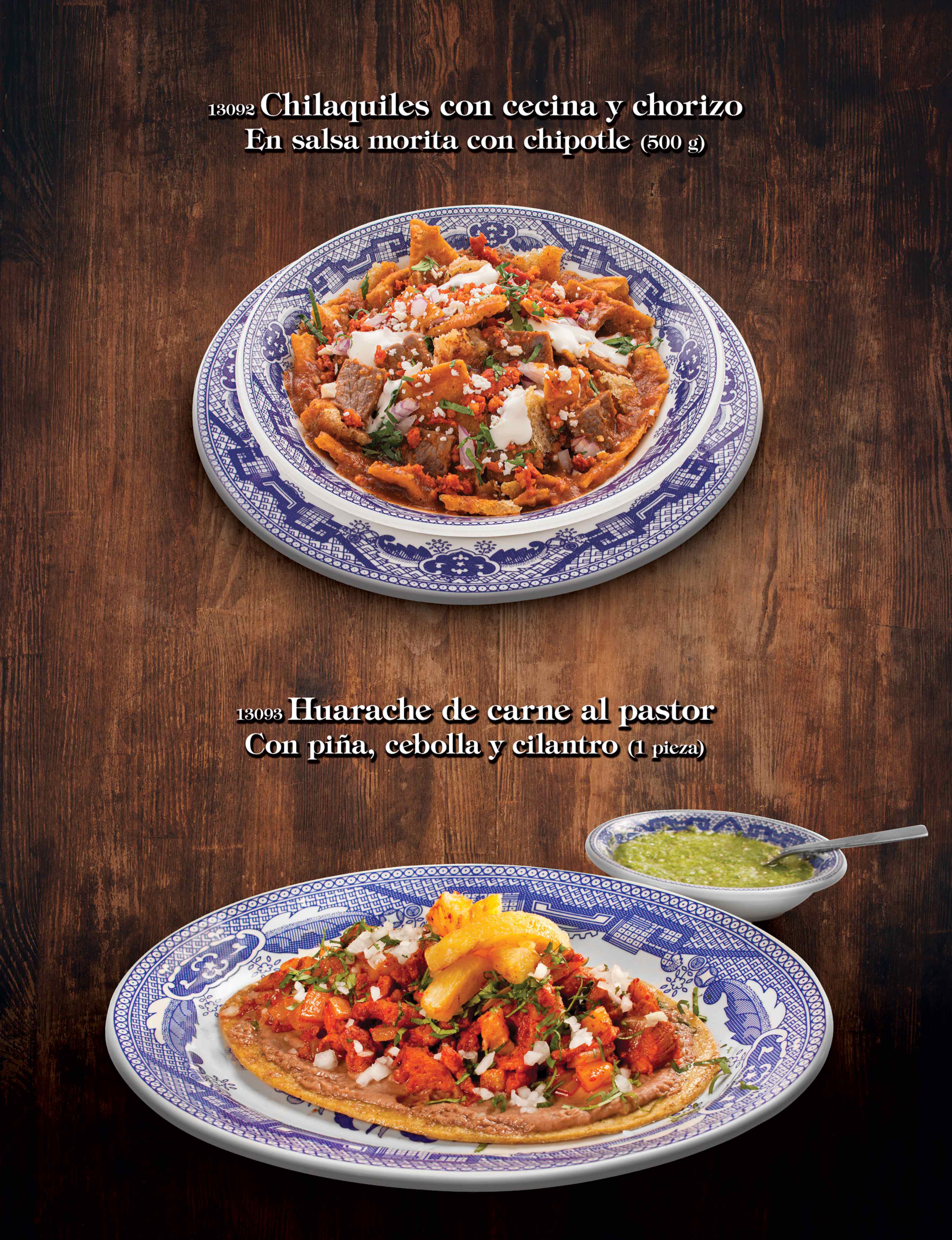 Menú Chilaquiles